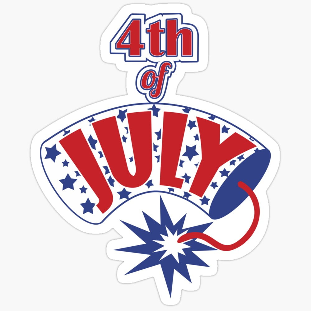 DOPASTICKER 4Th Of July Usa - T Sticker Fourth Of July Sticker ...