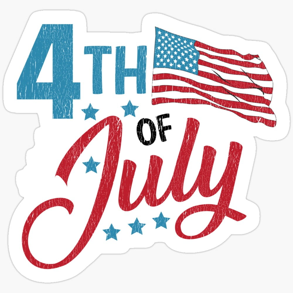 DOPASTICKER 4Th Of July Gift American Flag Patriotic Sticker Phone ...