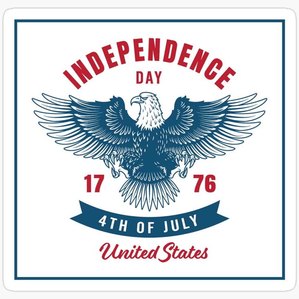 DOPASTICKER 4Th Of July Independence Day Patriotic Sticker Phone Decal ...