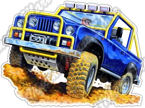 DOPASTICKER 4X4 Off Road Roading All Terrain Jeeps Car Sticker Decal ...