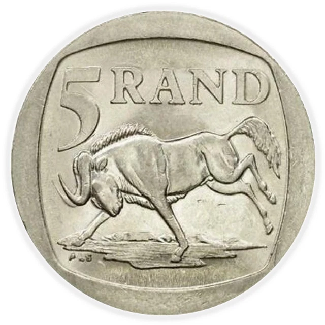 DOPASTICKER 5 South African Rand Coin Sticker, Currency Money Phone ...