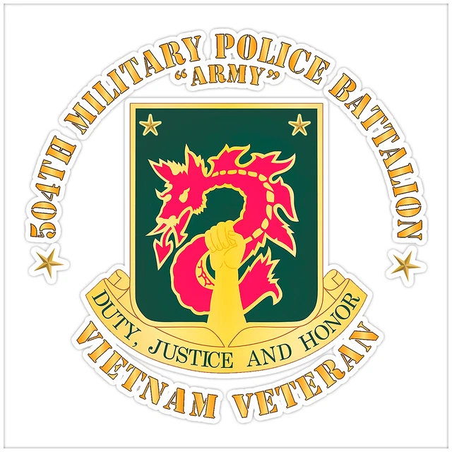 DOPASTICKER 504Th Military Police Battalion Army Sticker Military Decal ...