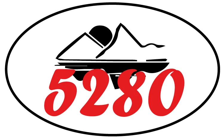 DOPASTICKER 5280 Red Mountain Car Bumper Sticker Decal Gift You ...