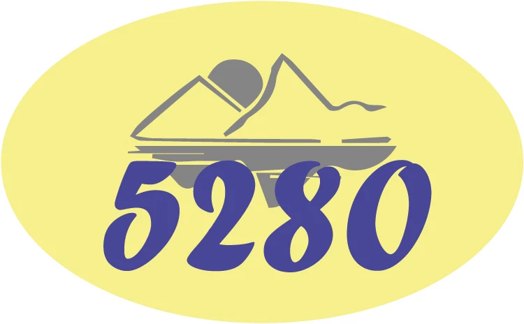 DOPASTICKER 5280 Violet Mountain Car Bumper Sticker Decal Gift You ...