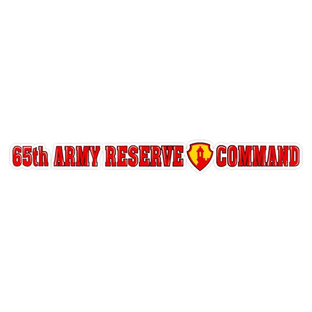DOPASTICKER 65Th Army Reserve Command Clear Window Strip Sticker Decal ...