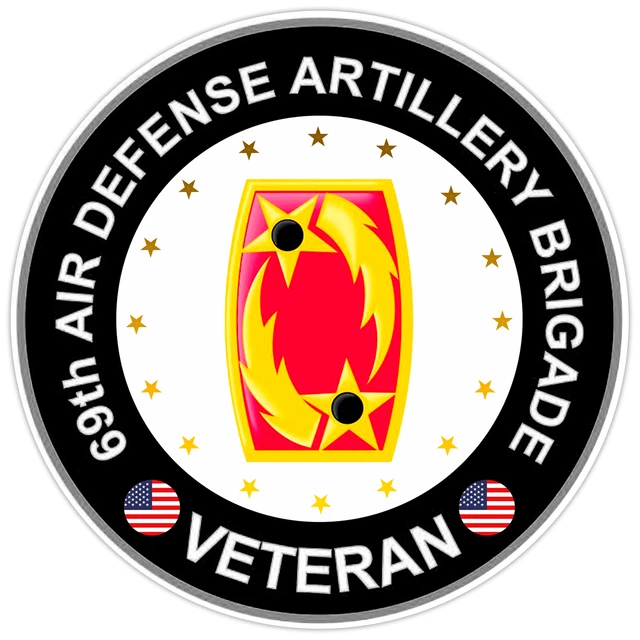 DOPASTICKER 69Th Air Defense Artillery Brigade Veteran Sticker Military ...