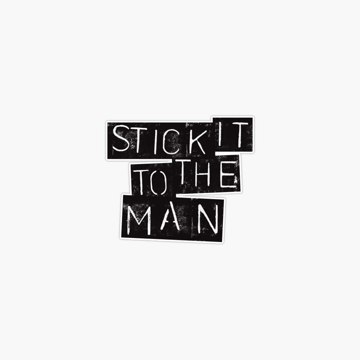 DOPASTICKER 70S 80S Punk Graffiti Artwork Stick It To The Man Sticker ...