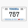 DOPASTICKER 757 Virginia License Plate Sticker, Phone Sticker Car ...