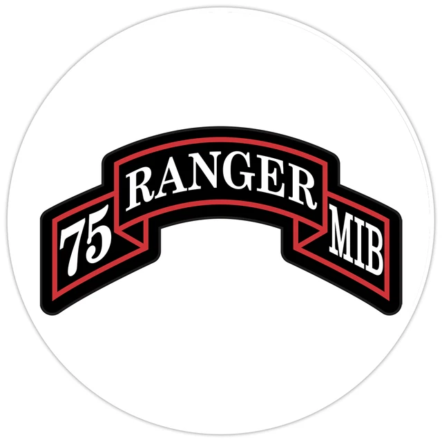 DOPASTICKER 75Th Ranger Mib Sticker Military Soldier Decal Phone Decal ...