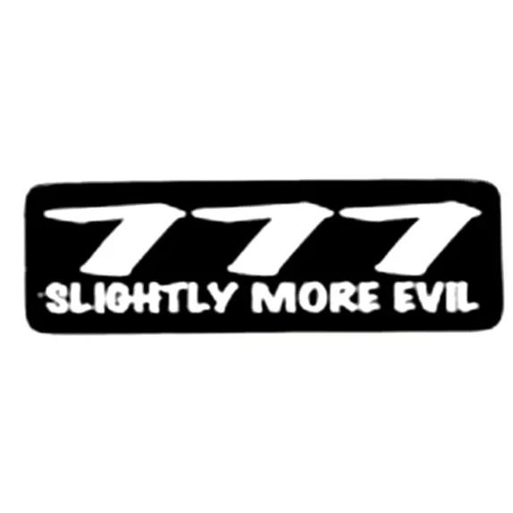 DOPASTICKER 777 Slightly More Evil Sticker Hard Hat Sticker Phone Decal ...