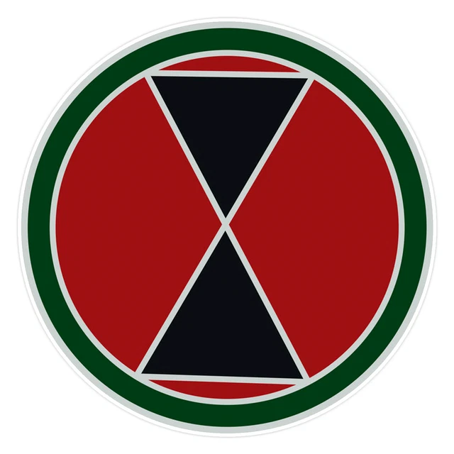 DOPASTICKER 7Th Infantry Division Sticker Military Soldier Decal Phone ...