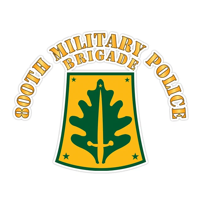 DOPASTICKER 800Th Military Police Brigade Sticker Military Soldier ...