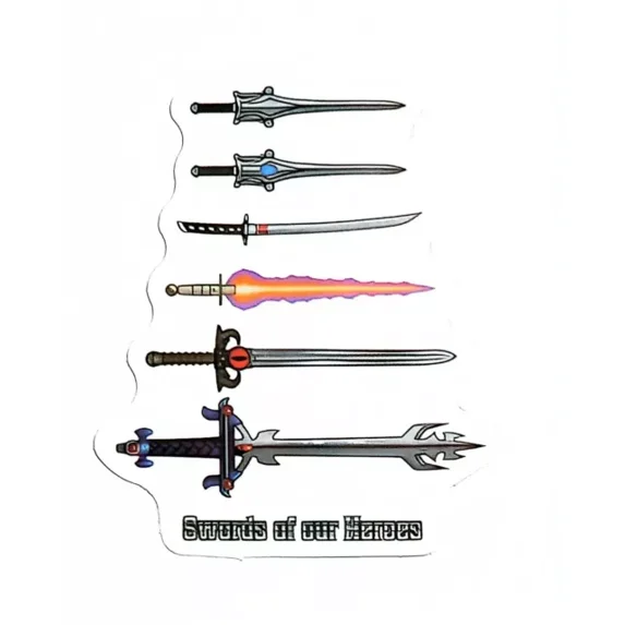 DOPASTICKER 80S Cartoon Swords Of Our Heroes Anime Sticker Phone Decal ...