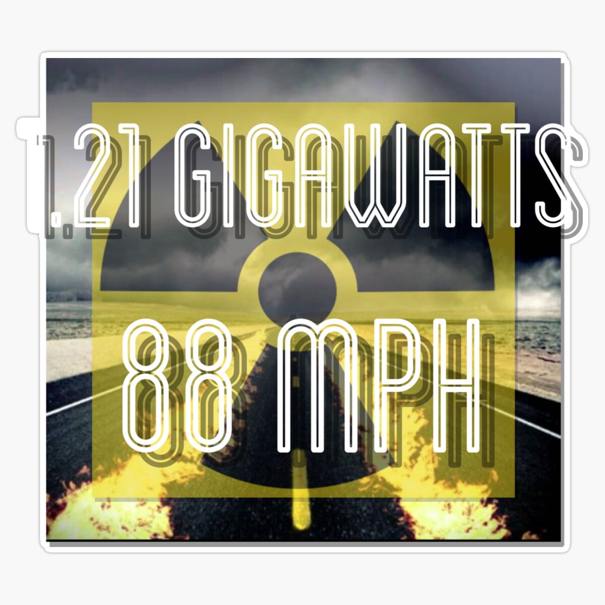 DOPASTICKER 88 Mph And 1.21 Gigawatts 80S Sticker, Phone Sticker Car ...