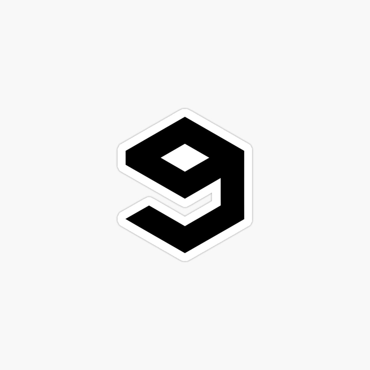 DOPASTICKER 9Gag Logo With White Borders Sticker, Phone Sticker Car ...