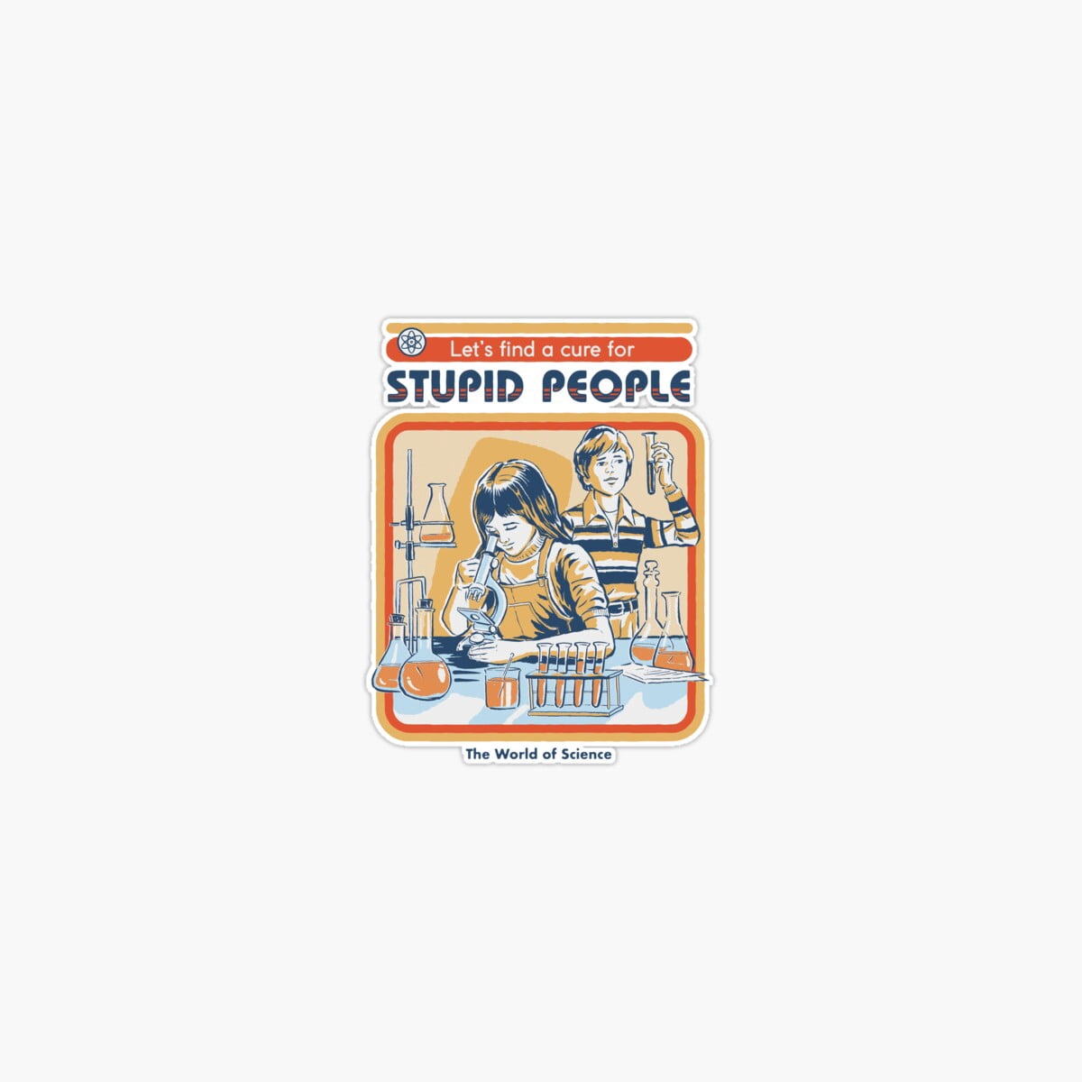 DOPASTICKER A Cure For Stupid People Sticker, Phone Sticker Car Sticker ...