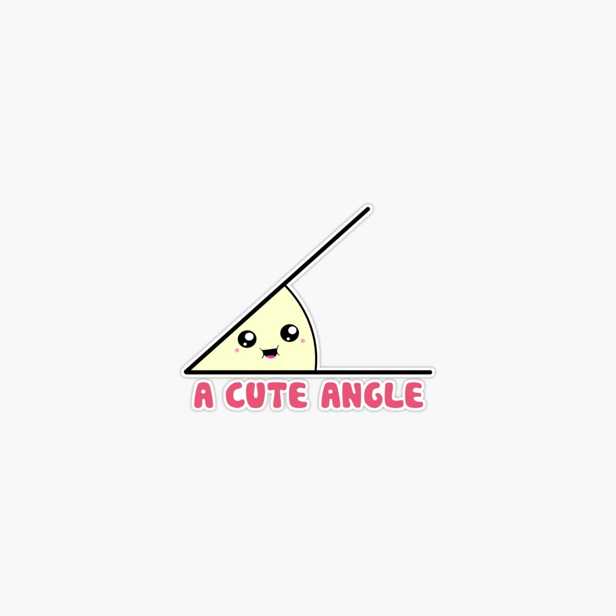 DOPASTICKER A Cute Acute Angle Sticker, Phone Sticker Car Stickers ...