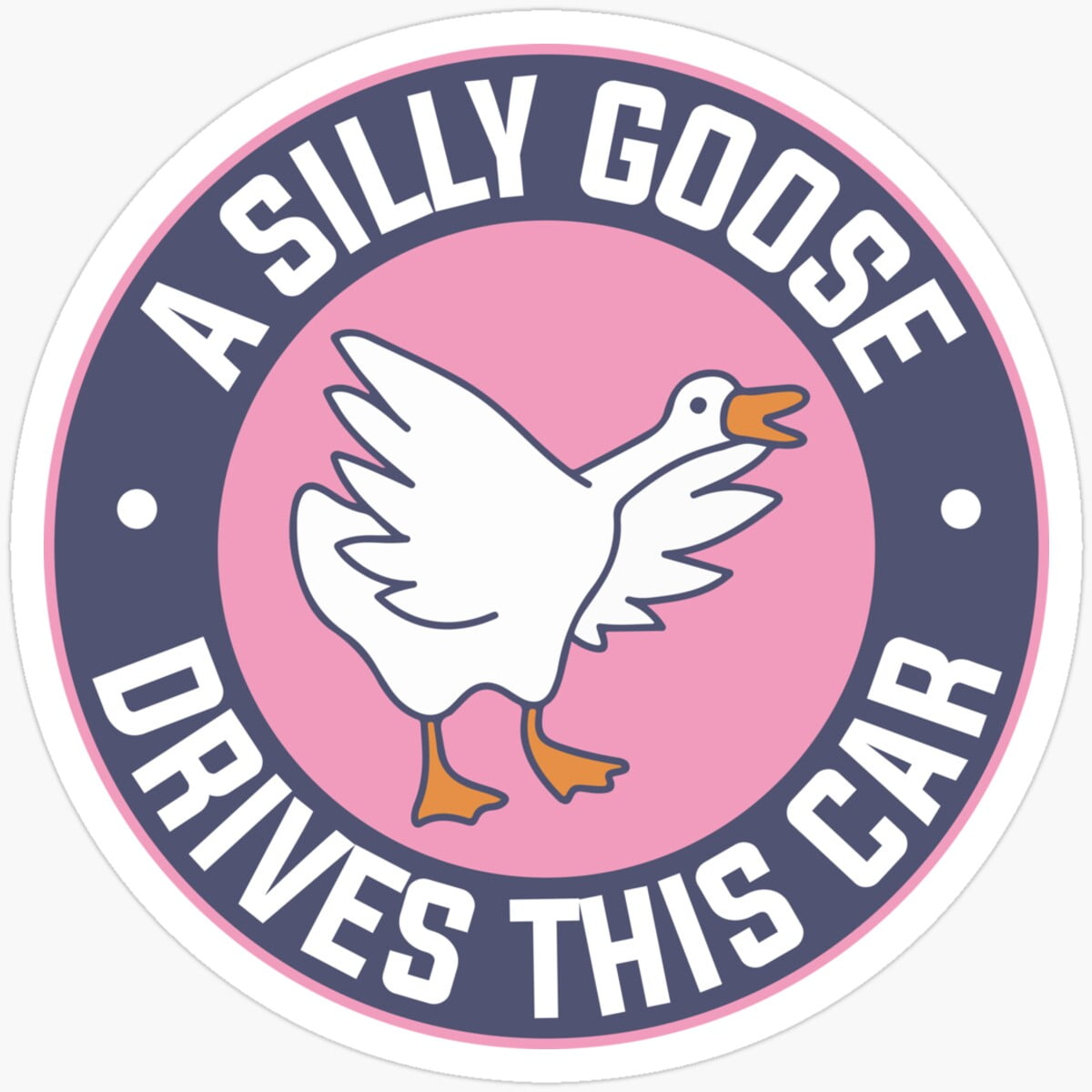 DOPASTICKER A Go.Ose Drives This Car Bumper Sticker Waterproof Sticker ...