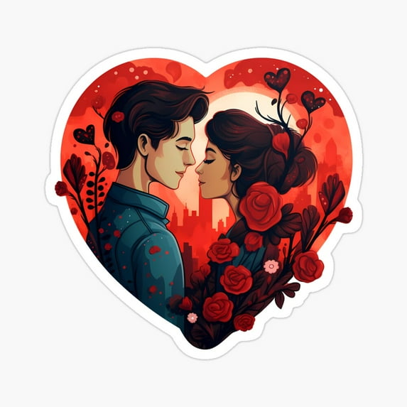 DOPASTICKER A Little Love For Valentine'S Day Sticker Decorative Laptop ...