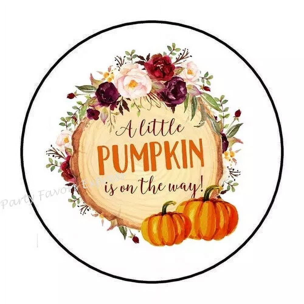 DOPASTICKER A Little Pumpkin Is On The Way Decorative Laptop, Phone Stickers, Waterproof Decals ...