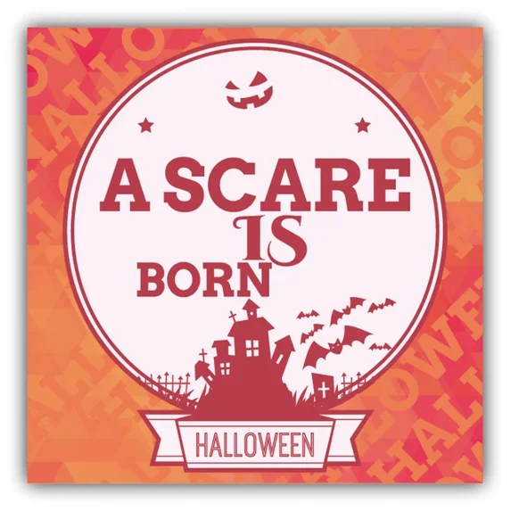 DOPASTICKER A Scare Is Born Hal.Low.Een Car Sticker Phone Water Bottle ...