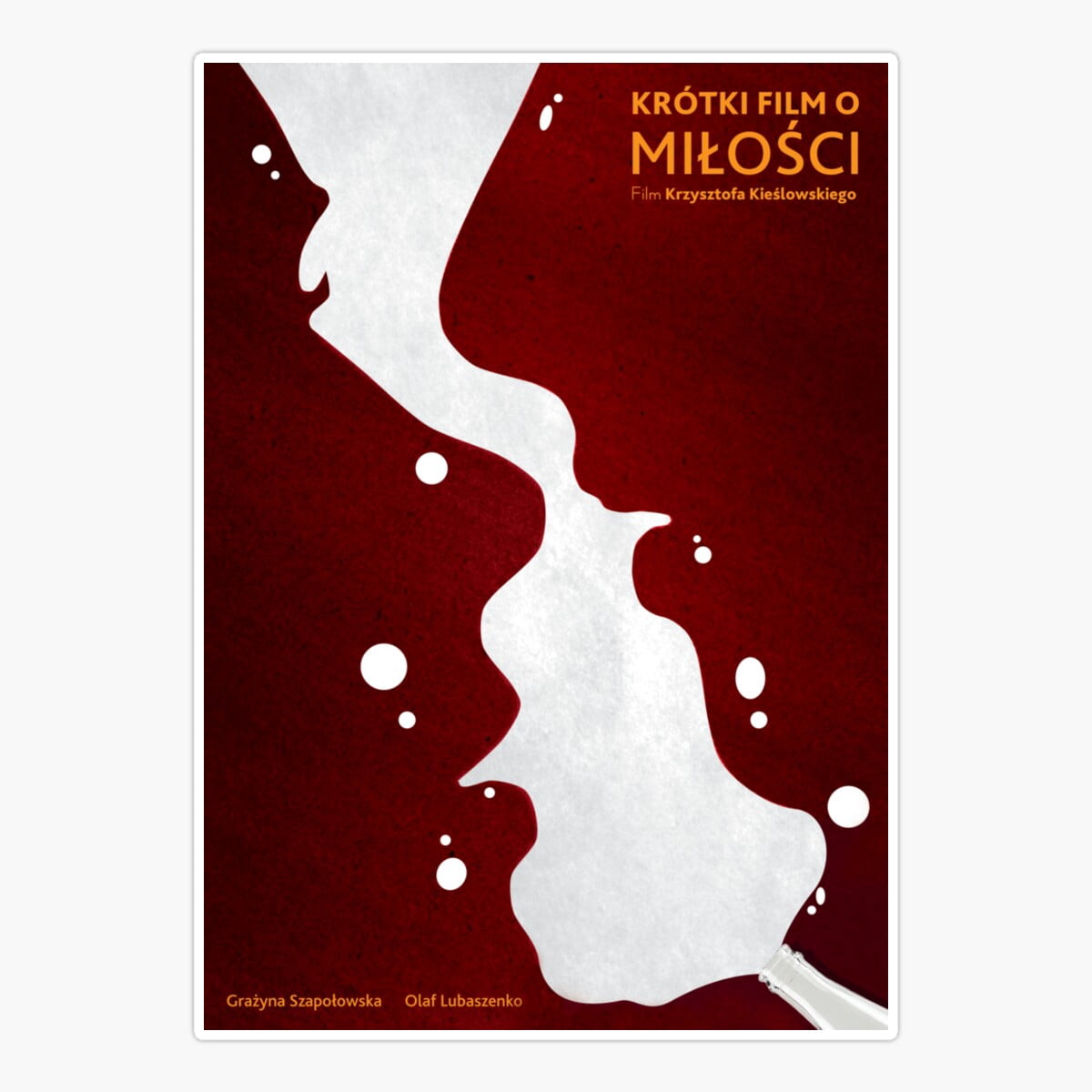 DOPASTICKER A Short Film About Love Krzysztof Kieå›Lowski Vintage Movie ...