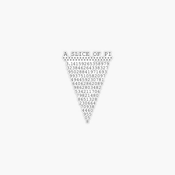 DOPASTICKER A Slice Of Pi Sticker, Phone Sticker Water Bottle Sticker ...