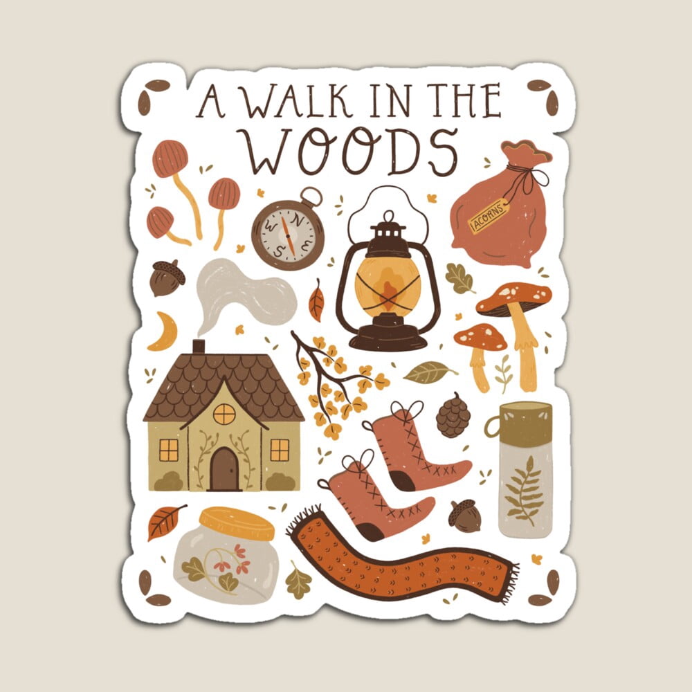 DOPASTICKER A Walk In The Woods Sticker Decorative Laptop, Phone ...