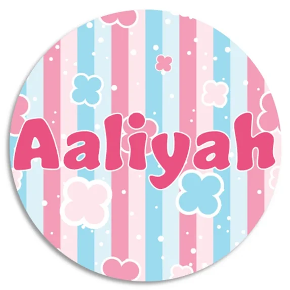 DOPASTICKER Aaliyah Sticker, Name Tag Water Bottle School Supplies ...