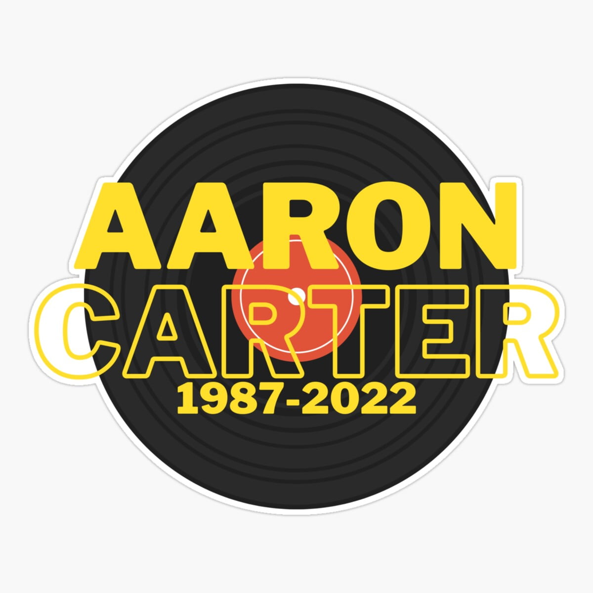 DOPASTICKER Aaron Carter Sticker, Phone Sticker Water Bottle Sticker ...