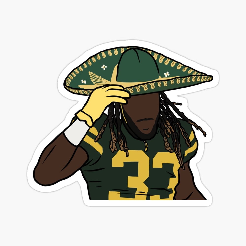 DOPASTICKER Aaron Jones Sombrero Celebration - Hot Trending Sticker ...