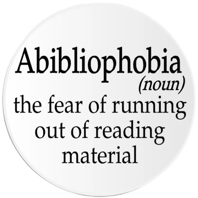 DOPASTICKER Abibliophobia Definition Sticker, Book Lover Reading Phone ...