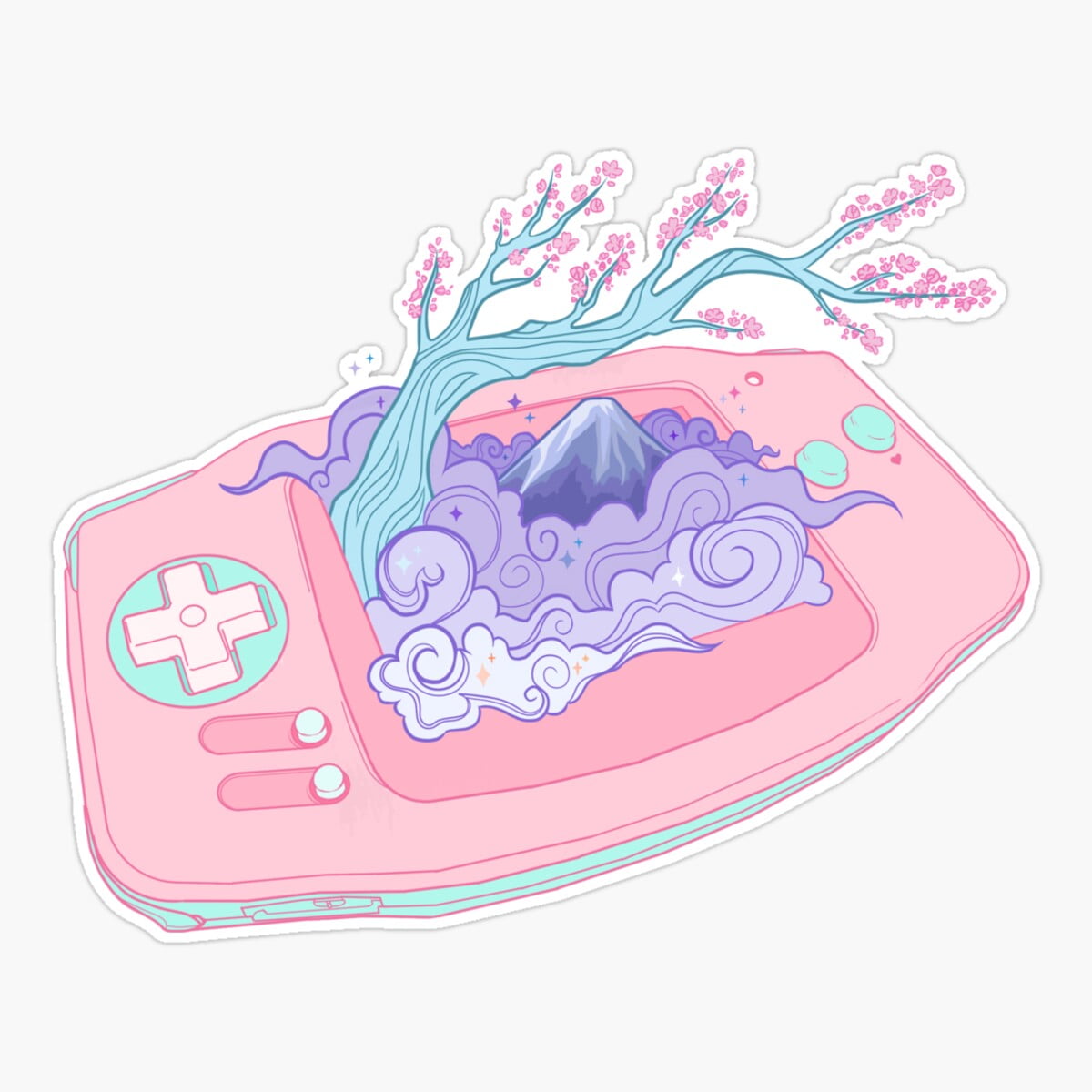 DOPASTICKER Above The Clouds Sticker, Phone Sticker Car Stickers ...