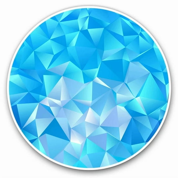 DOPASTICKER Abstract Blue Water Triangles Cool Gift, Phone Stickers ...