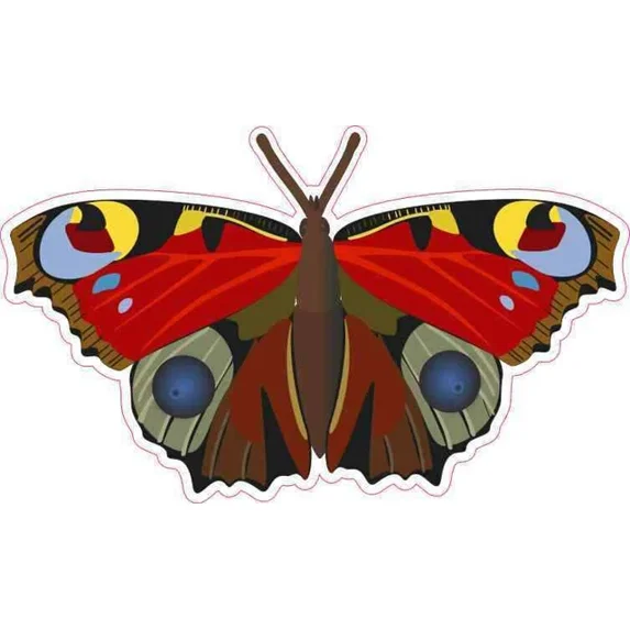 DOPASTICKER Abstract Butterfly Sticker Truck Sticker Phone Sticker ...