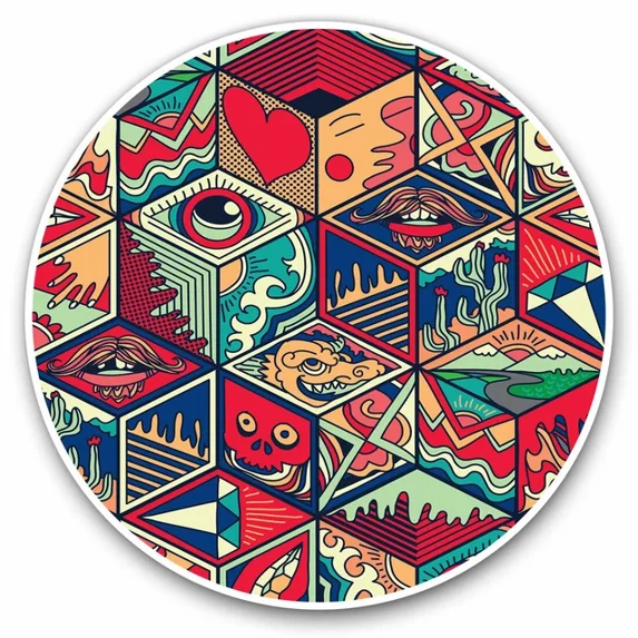 DOPASTICKER Abstract Mexico Patterns Fun Cool Gift Decorative Laptop ...
