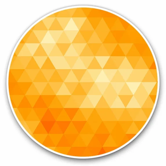 DOPASTICKER Abstract Orange Yellow Art Cool Gift Decorative Laptop ...
