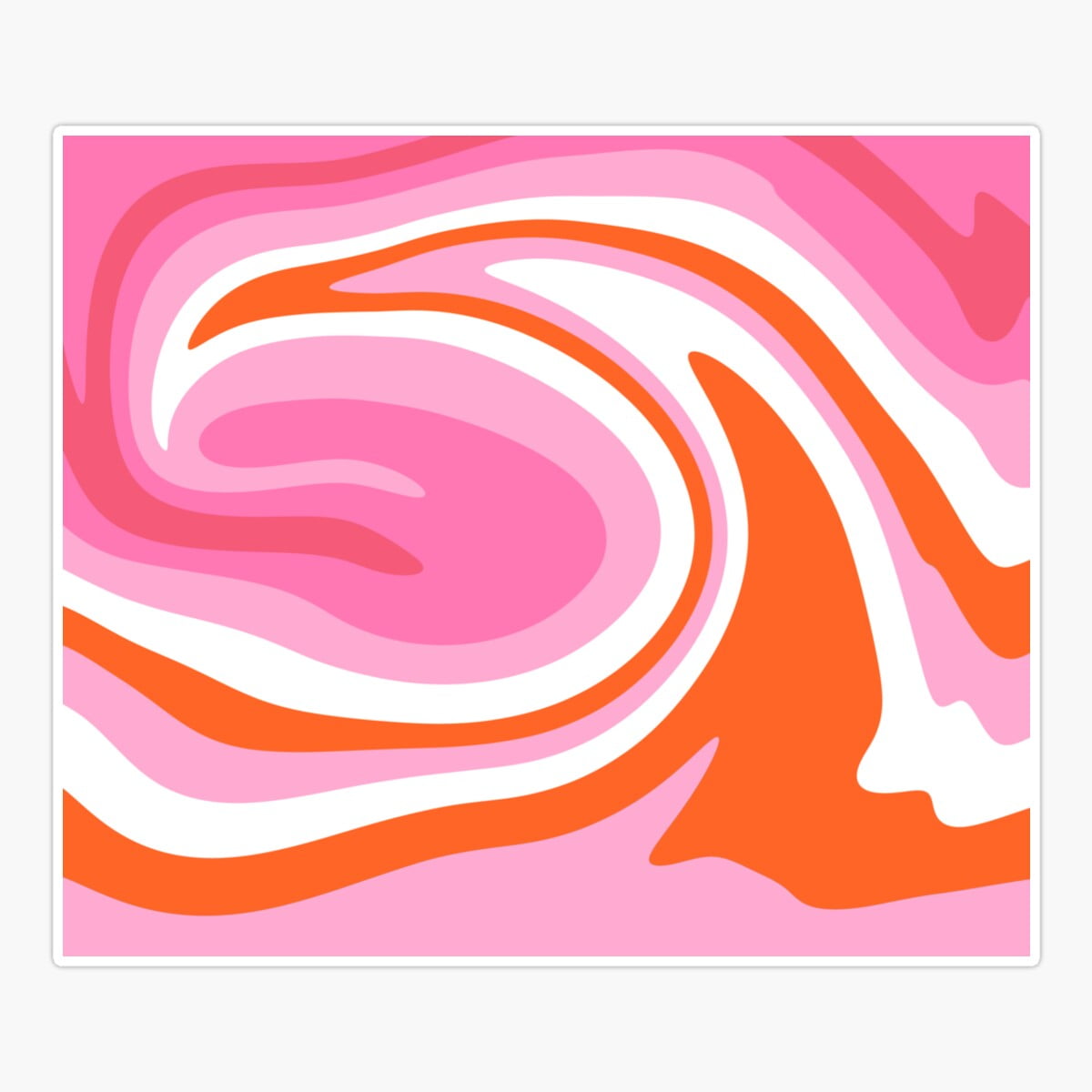 DOPASTICKER Abstract Sticker, Phone Sticker Water Bottle Sticker Car ...