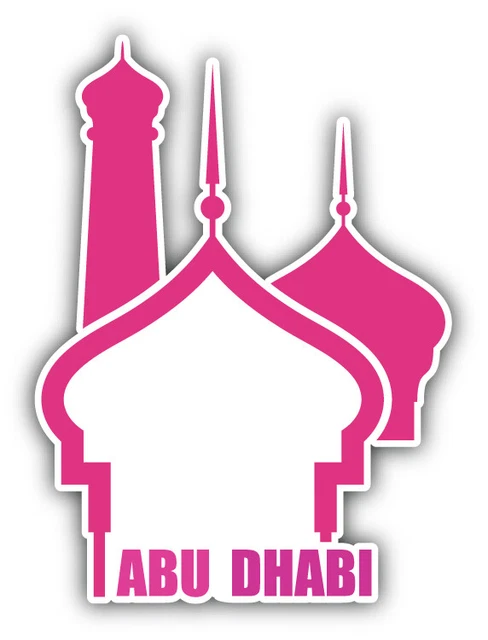 DOPASTICKER Abu Dhabi City Silhoutte Travel Sticker Decal Phone Decal ...