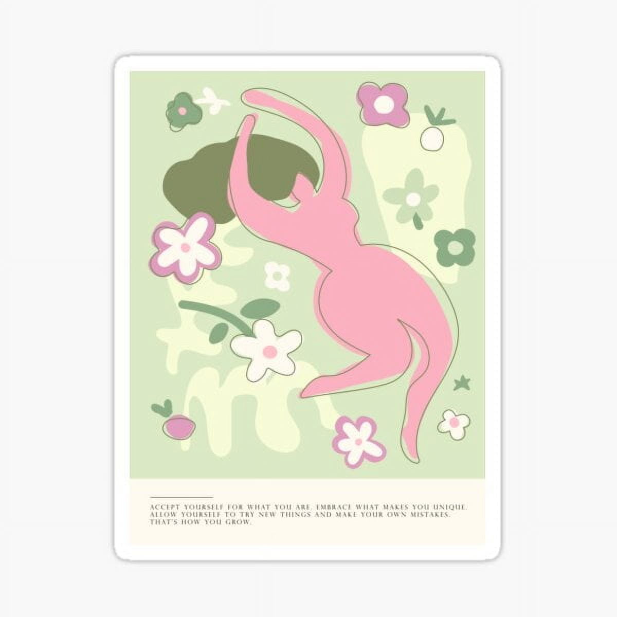 DOPASTICKER Accept Yourse.Lf, Inspirational Art, Motivational Quotes ...
