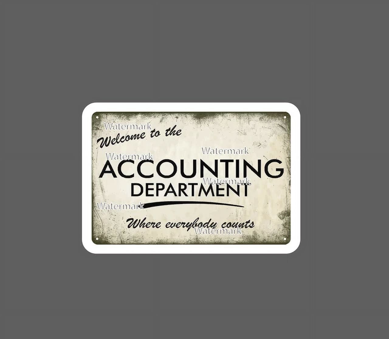 DOPASTICKER Accounting Department Everybody Counts Decorative Laptop ...