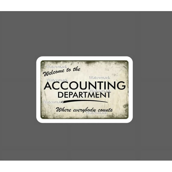 DOPASTICKER Accounting Department Everybody Counts Decorative Laptop ...