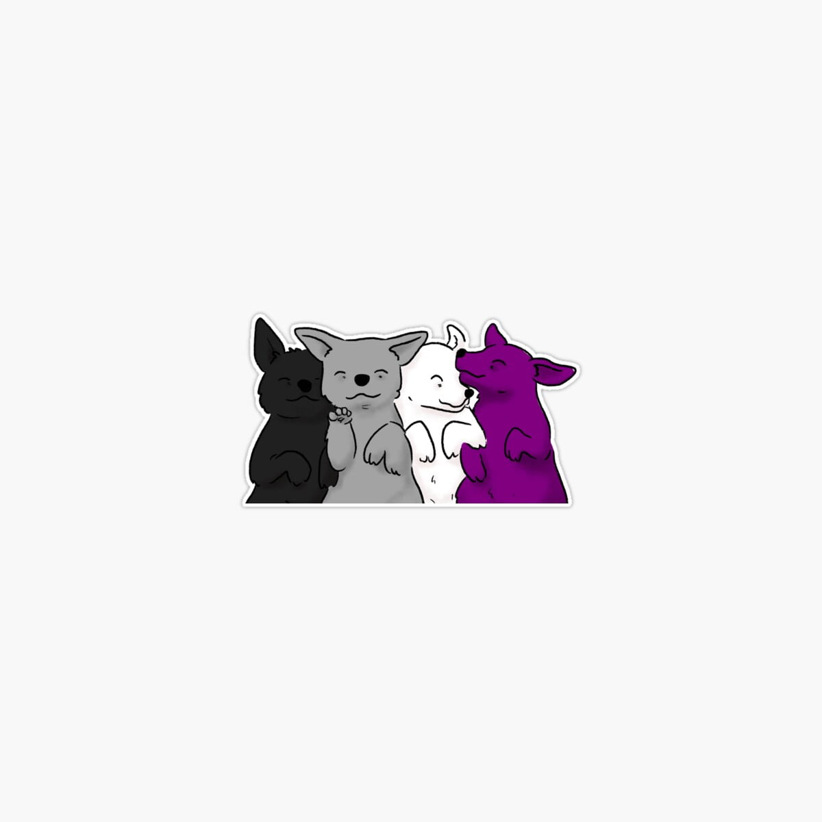 DOPASTICKER Ace Dogs Sticker, Phone Sticker Car Stickers, Birthday Gift ...