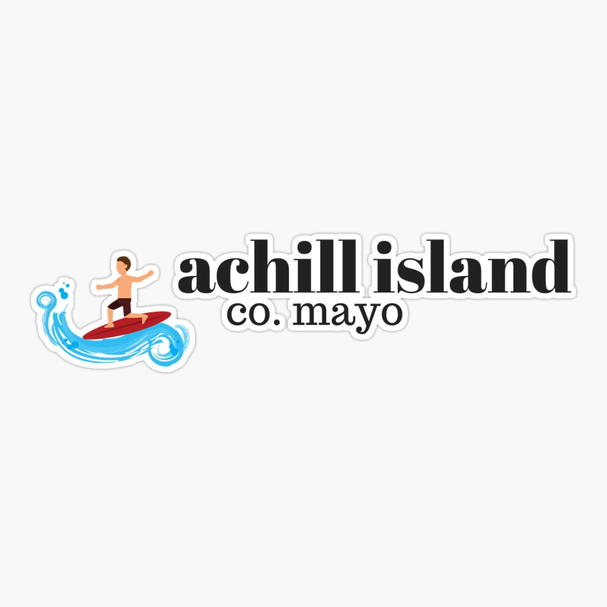 DOPASTICKER Achill Island Geofilter Sticker, Phone Sticker Car Sticker ...