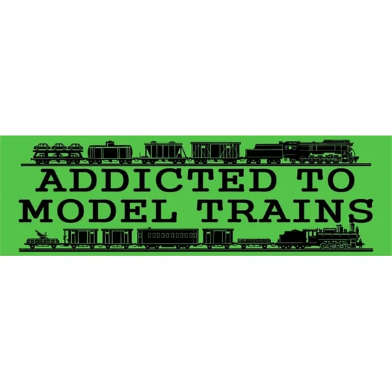 DOPASTICKER Addicted To Model Trains Sticker Phone Sticker, Latop ...