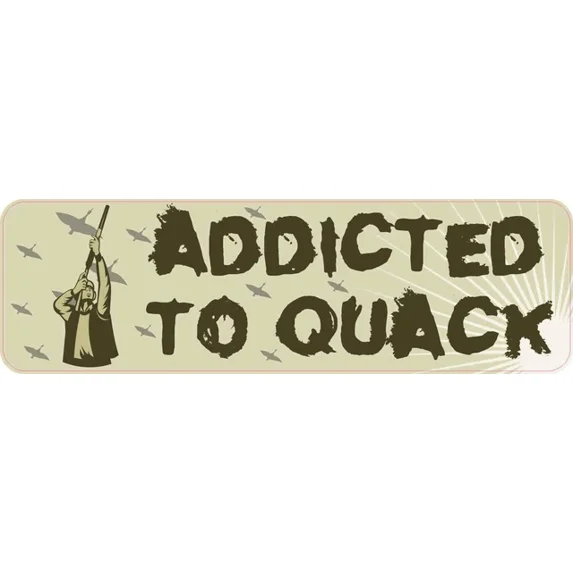 DOPASTICKER Addicted To Quack Duck Hunting Sticker Animal Sticker Phone ...