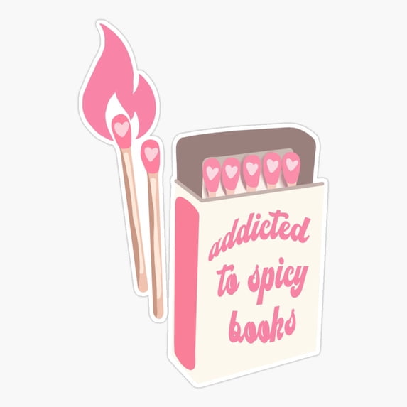 DOPASTICKER Addicted To Spicy Books For Book Lovers Sticker, Phone ...