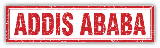 DOPASTICKER Addis Ababa Travel Stamp Sticker Decal Phone Decal Water ...