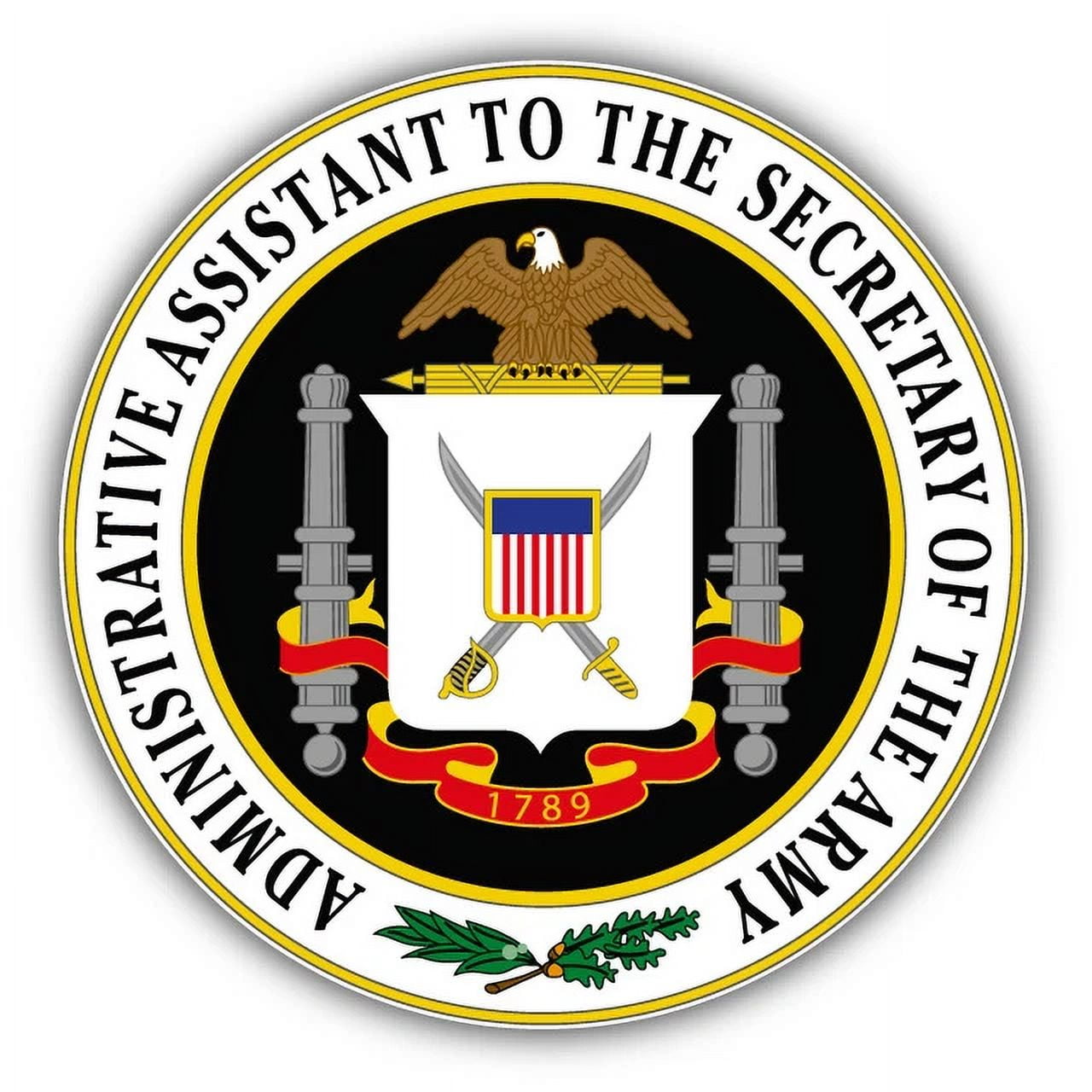 DOPASTICKER Administrative Assistant Army Military Sticker Decal Phone ...