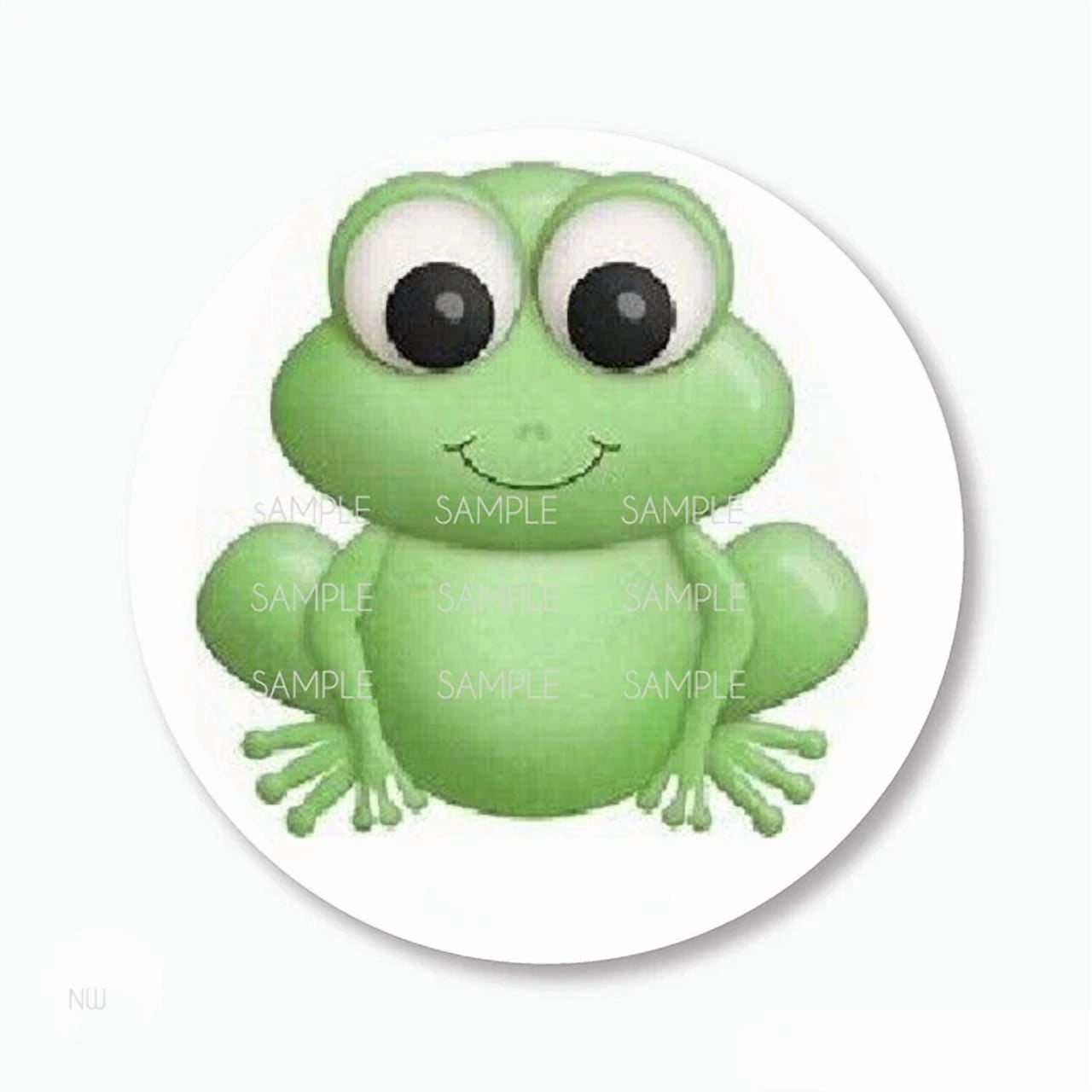 DOPASTICKER Adorable Baby Frog Scrapbook Stickers Phone Decal Water ...